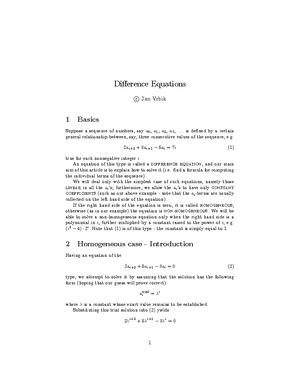 Generating Functions of Combinatorics - Generating functions in combinatorics c Jan Vrbik There ...