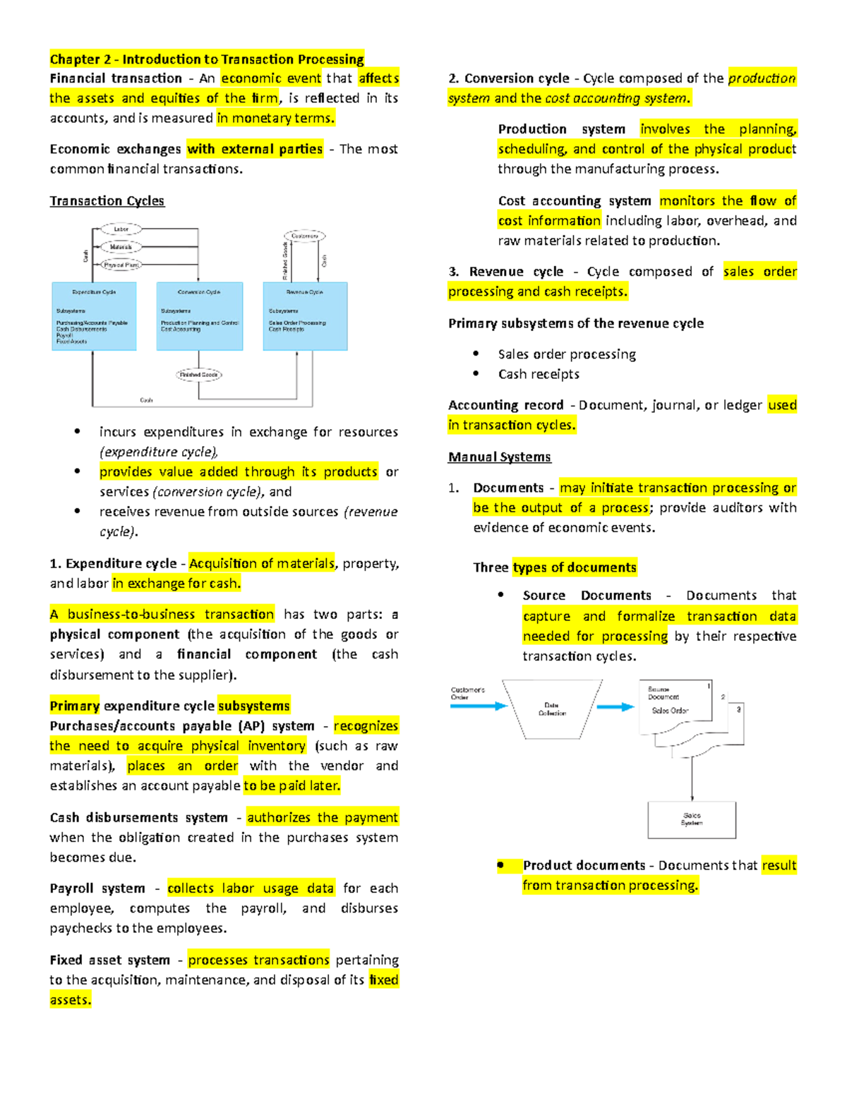 Chapter 2 Introduction to Transaction Processing - Financial ...