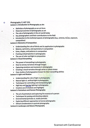 Art202 Notes - Studocu