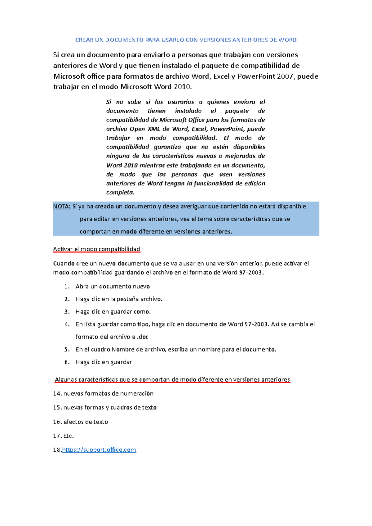 TP N1 WORD - tp n1 - CREAR UN DOCUMENTO PARA USARLO CON VERSIONES ...