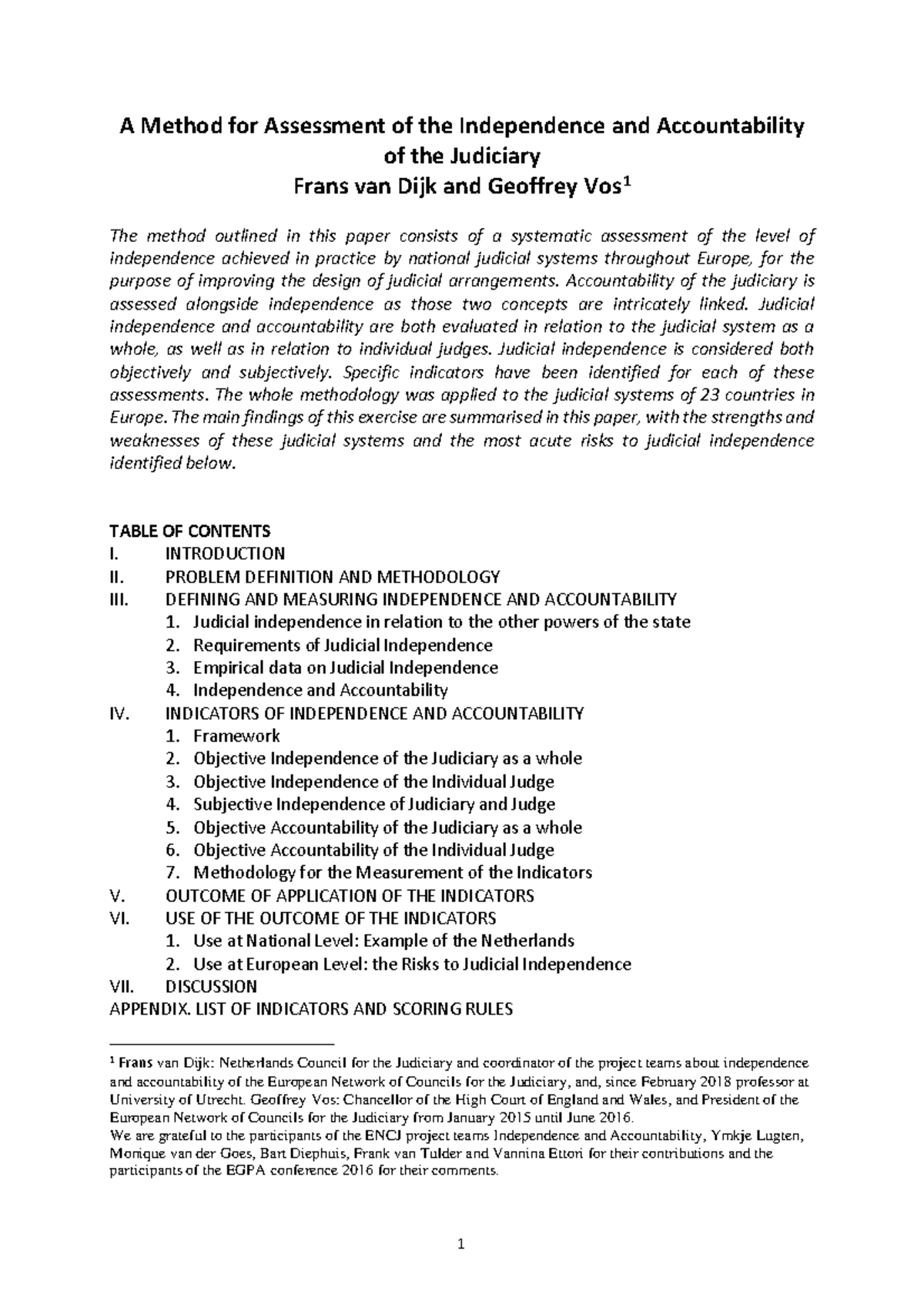 Article independenceandaccountability 2018-10-18 - A Method for ...