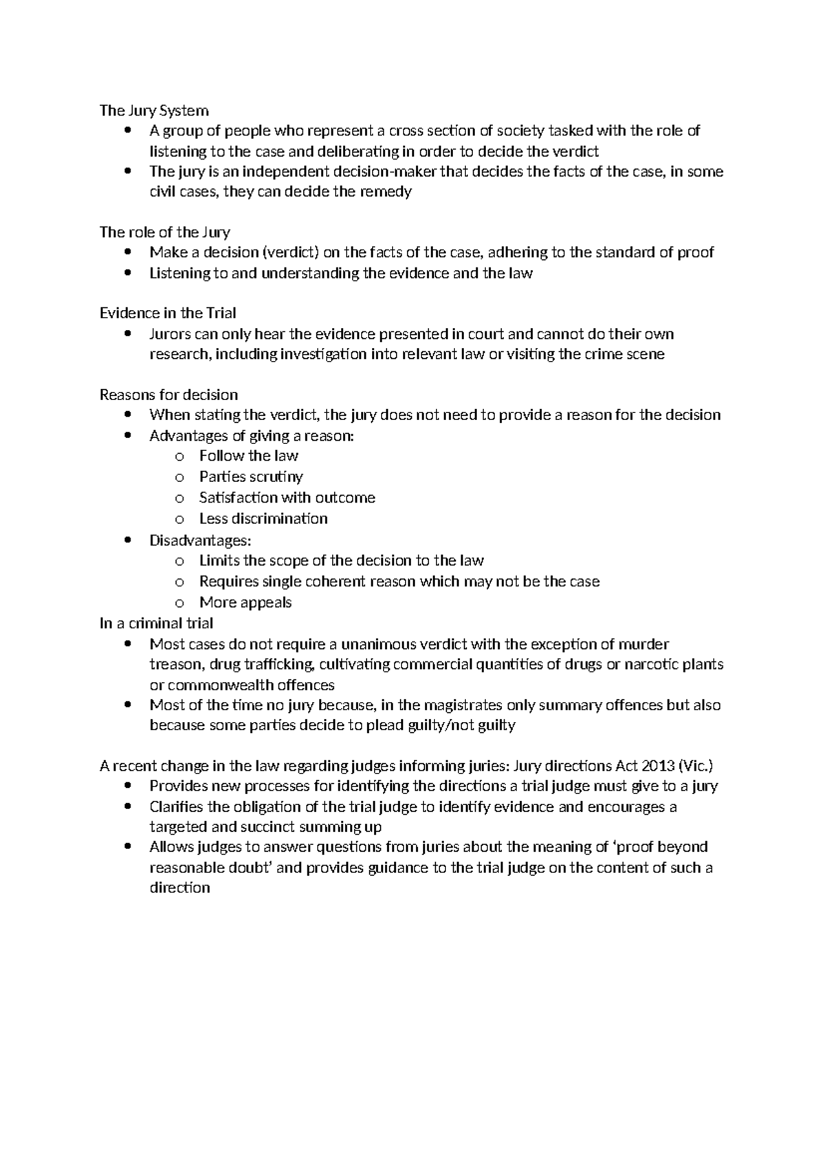 The Jury System - The Jury System A group of people who represent a ...