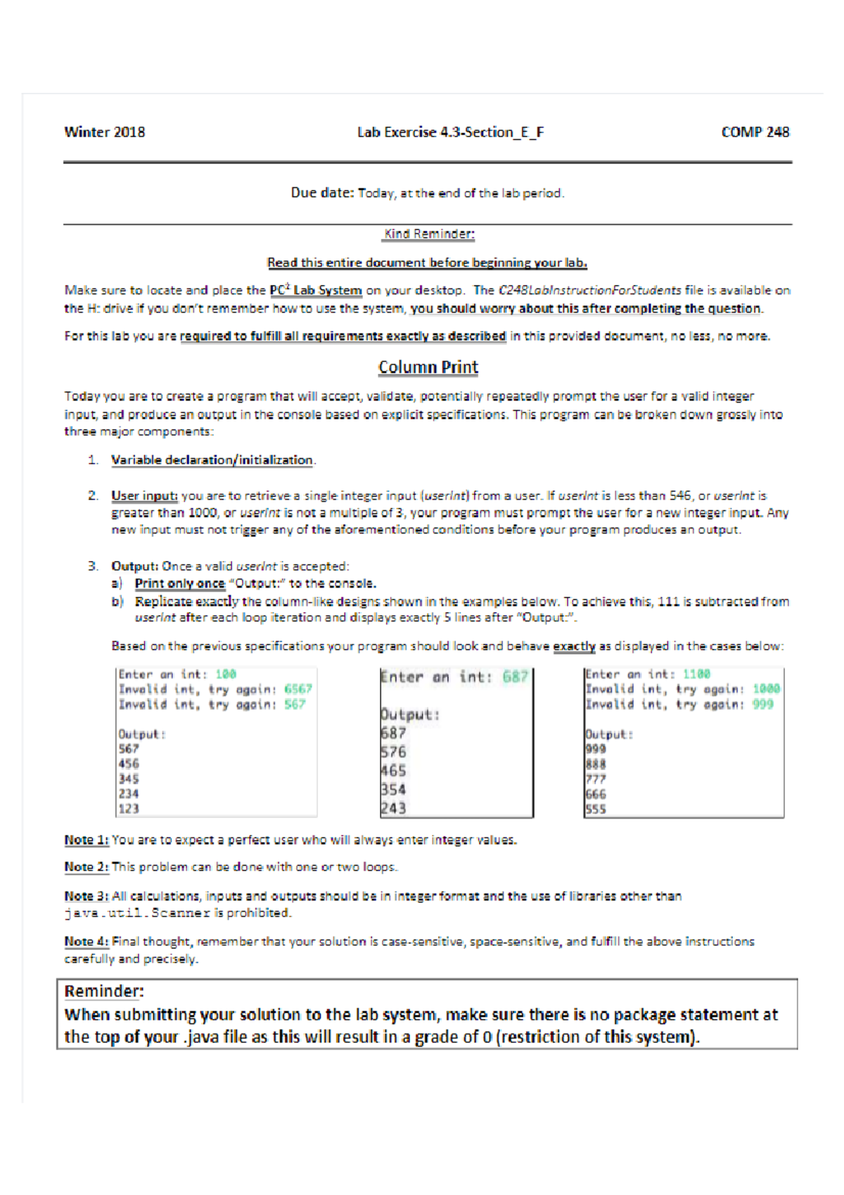 Labn04-02 - Lecture notes 2.4 - COMP 248 - Concordia - Studocu