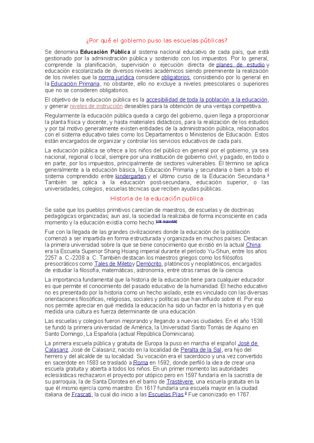 Educacion publica - dkdod ncjnjlnkdn - ¿Por qué el gobierno puso las ...