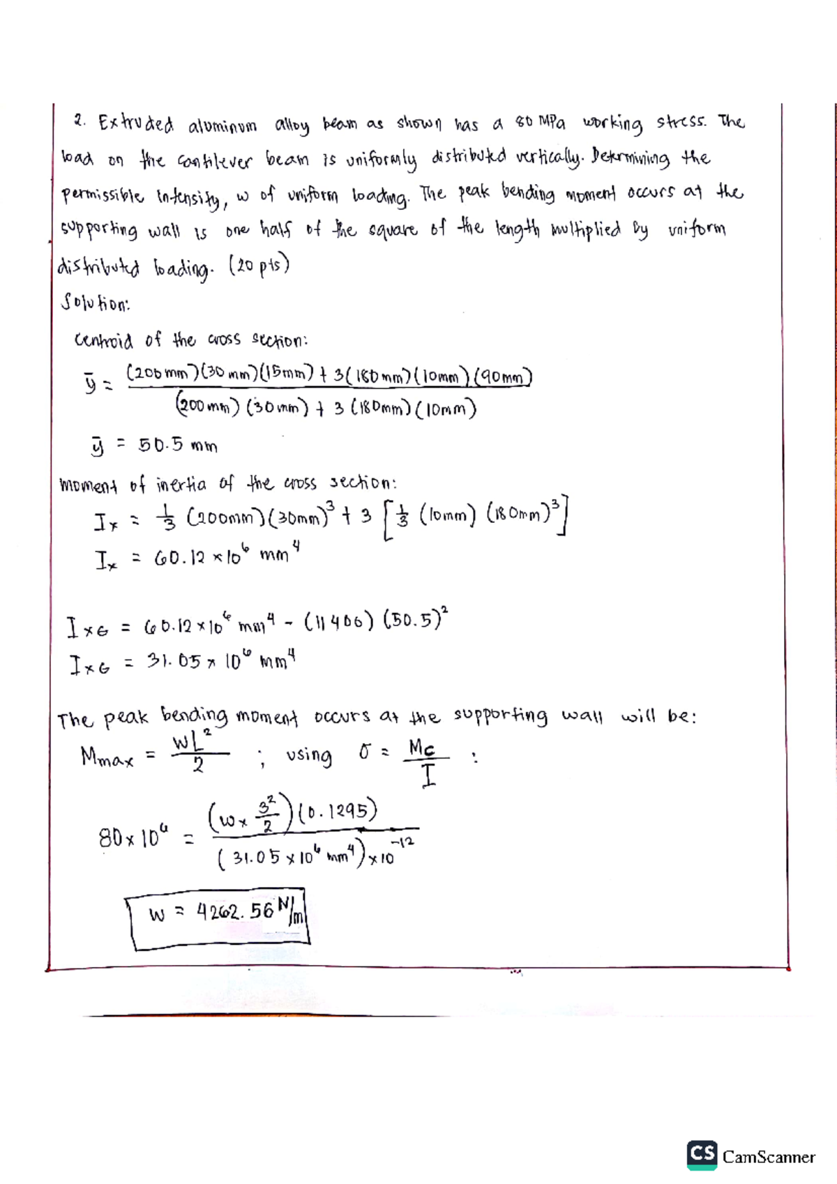Mechanics OF Deformable Bodies (16) - CamScanner CamScanner - Studocu