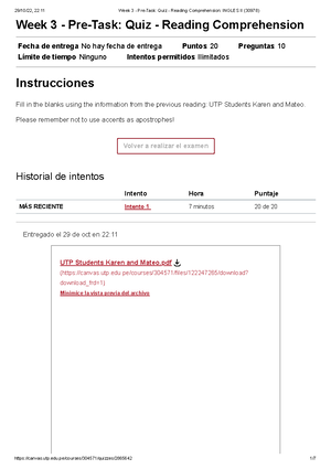 (ACV-S03) Week 3 - Pre-Task Quiz – My perfect birthday (PA) Ingles II ...