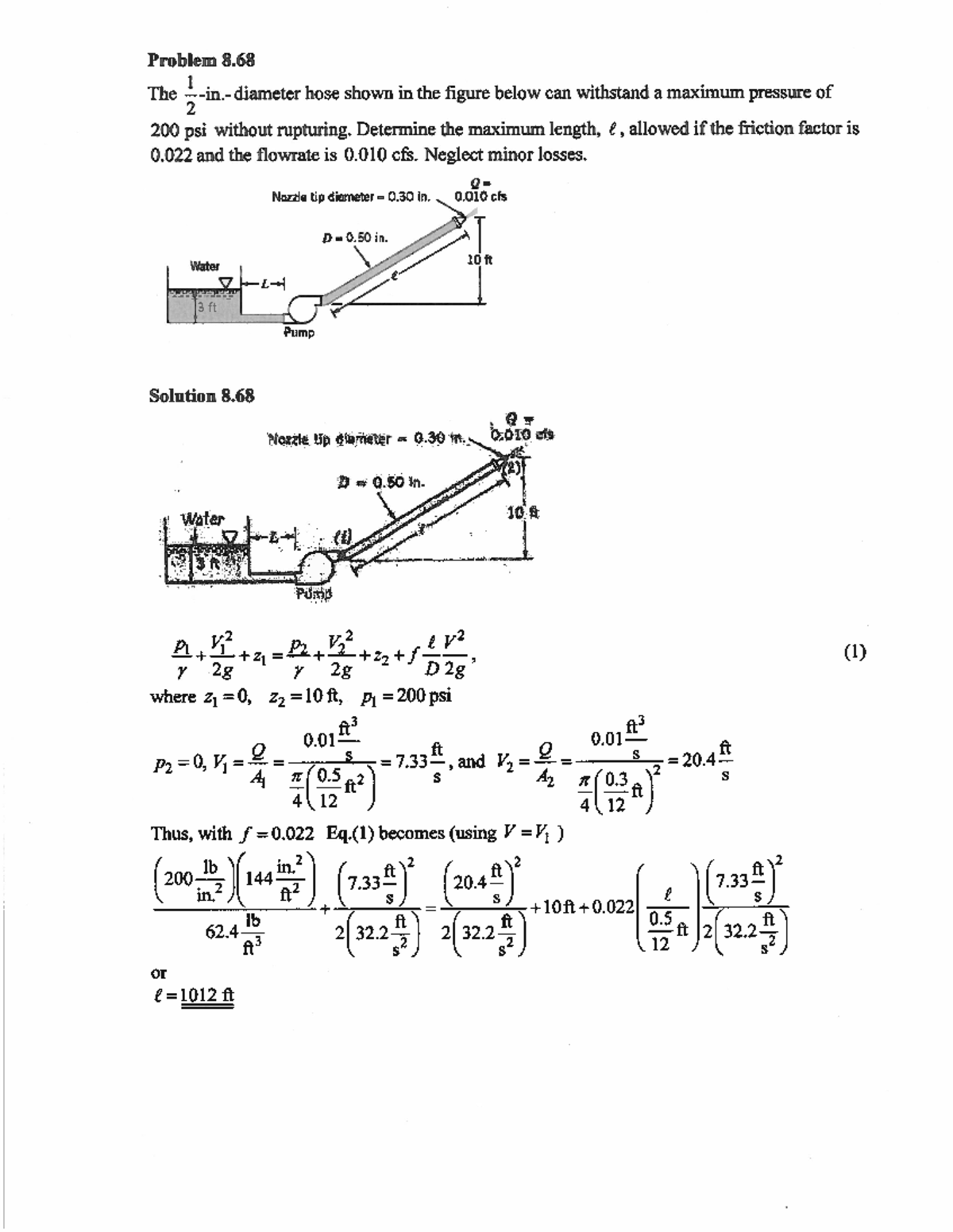 module 6 tutorial 2 - viscous flows in pipes, moody chart practice - ENGR 361 - Studocu
