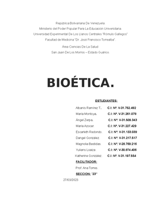 La etica según Juan German Prado - República Bolivariana de Venezuela ...