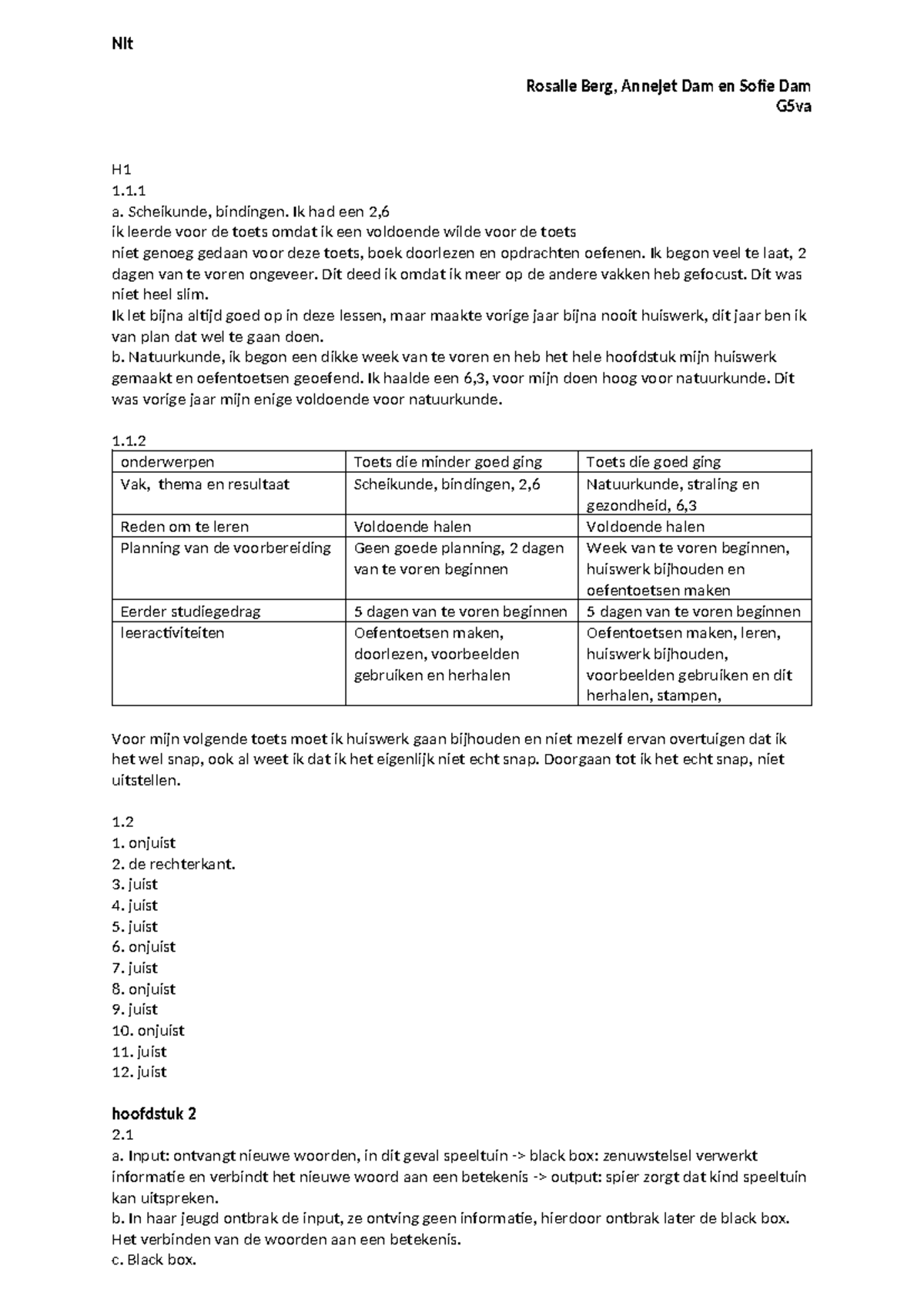 Nlt hersenen & leren - module voor NLT, gekregen beoordeling: 7.2 - Nlt ...