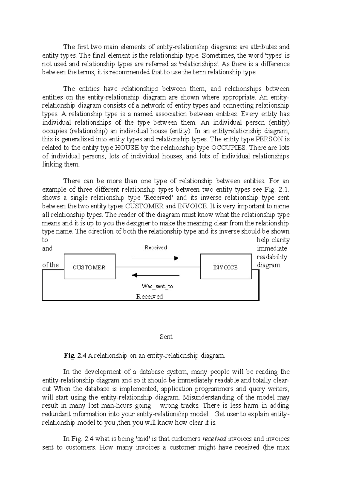 Software 4 - notes - The first two main elements of entity-relationship ...