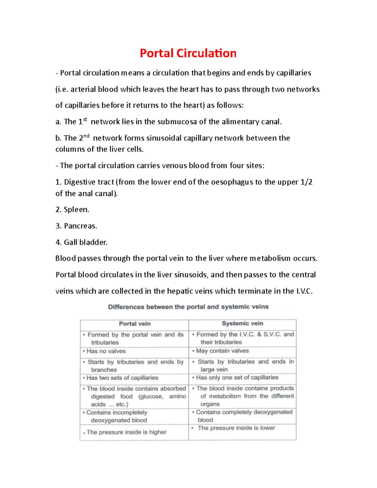 Portal Circulation - Portal Circulation Portal circulation means a ...