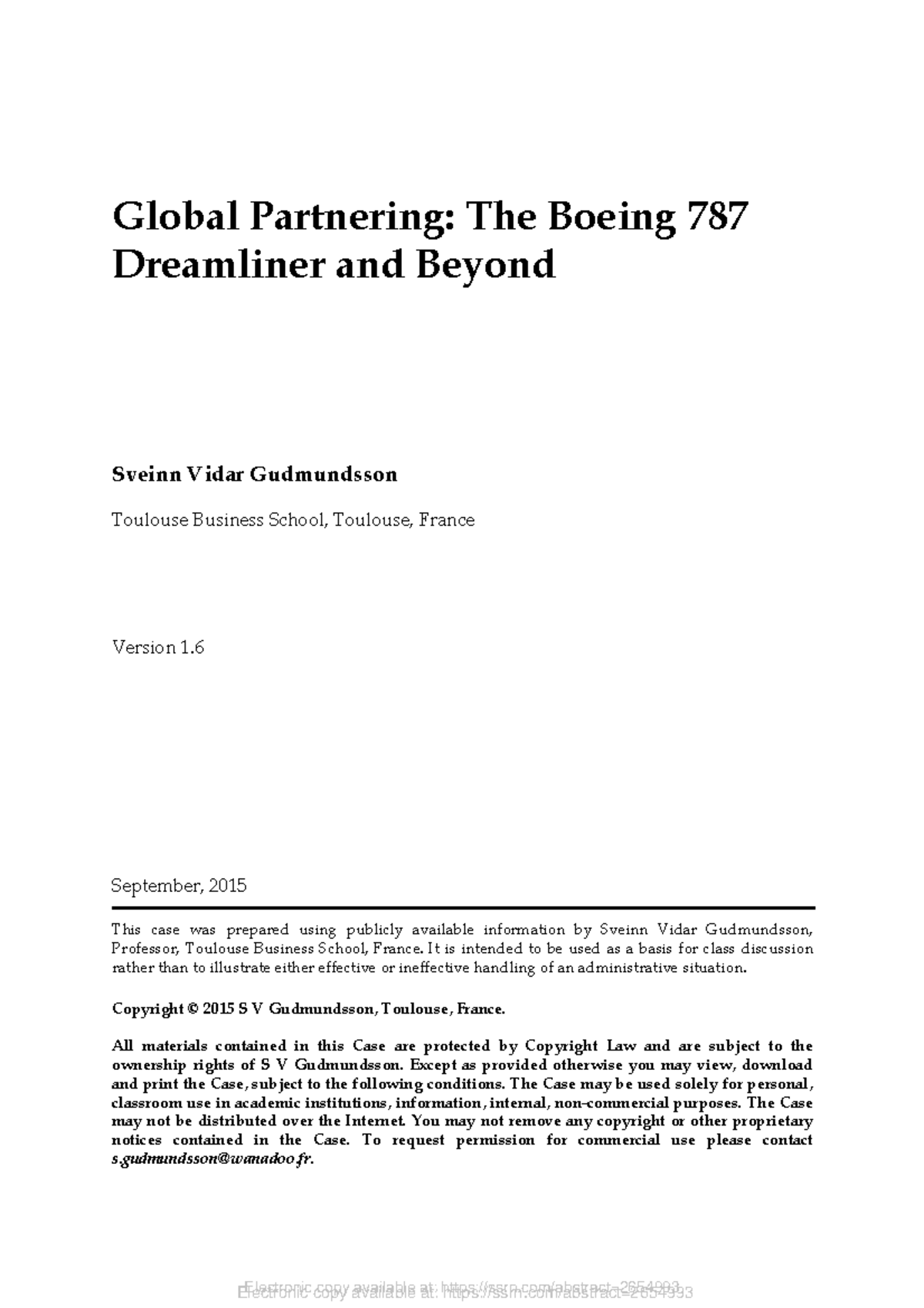The Boeing case study - This case was prepared using publicly available ...