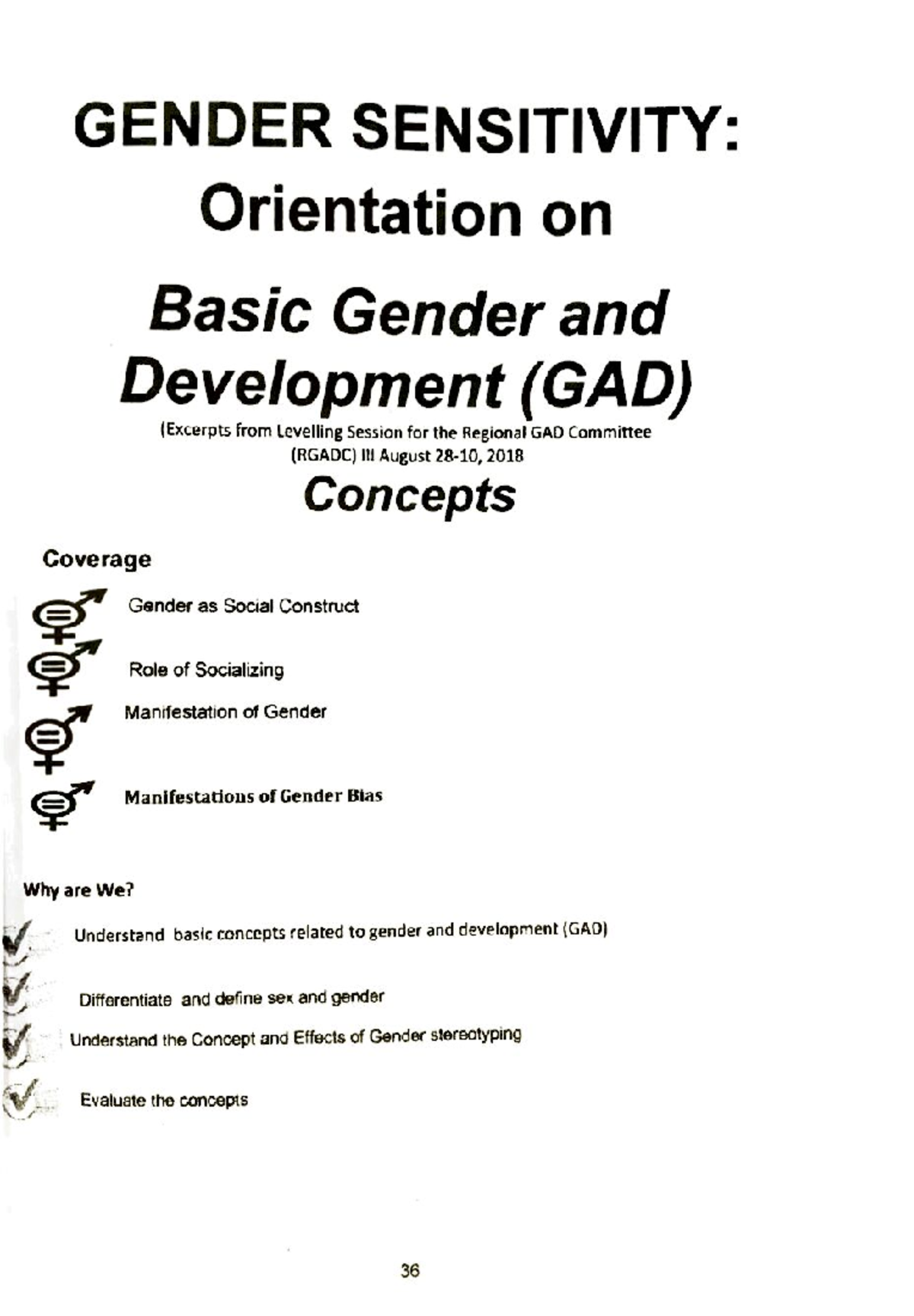 CWTS- Gender - DHVSU- NSTP - Civic Welfare Training Service - Studocu