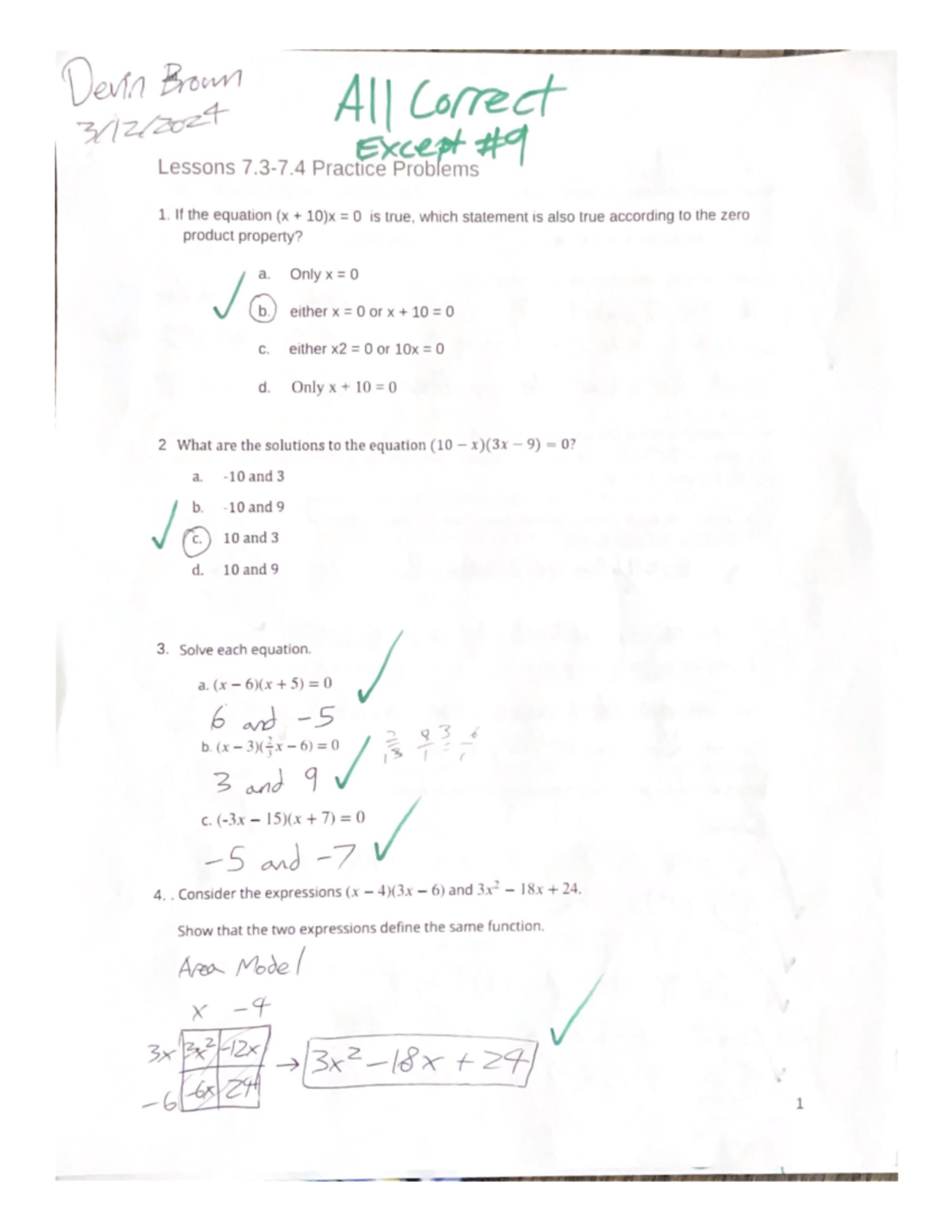 Devin Brown - Lessons 7.3-7.4 Practice Problems - Course of Downloading ...