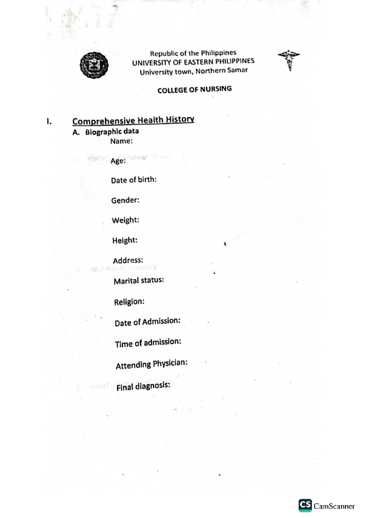 Cam Scanner 02 19 2024 11 - Bachelor of Science in Nursing - Studocu