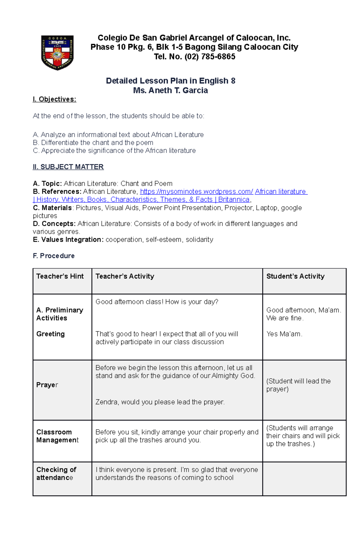 Detailed-Lesson-Plan for Pre Demo Teaching updated - Colegio De San ...