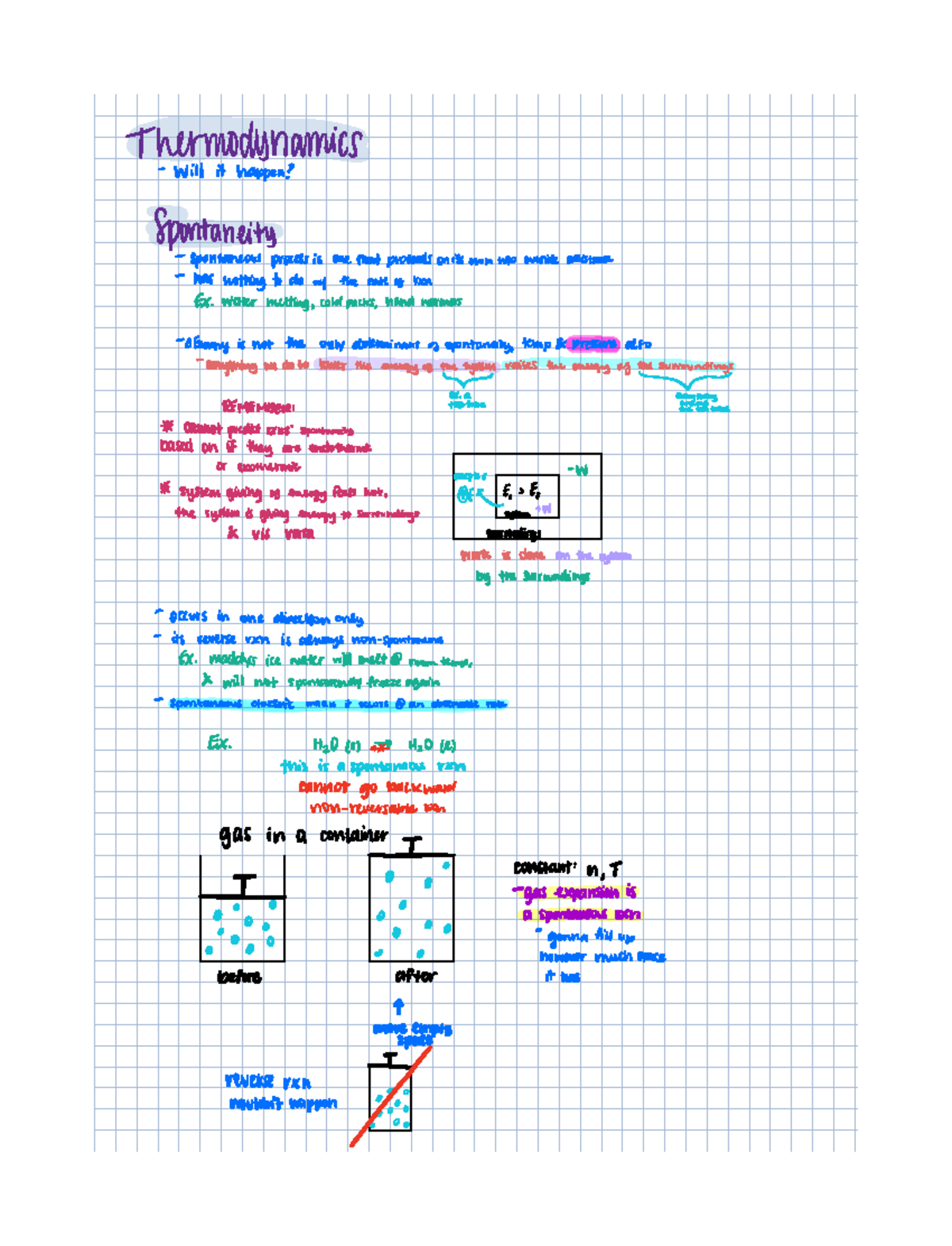 Unit 5 Thermodynamics - Fairly in depth general notes taken not only ...