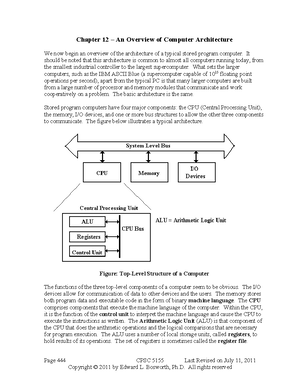 BIT 1101 Computer Architecture complete lecture notes for first years ...