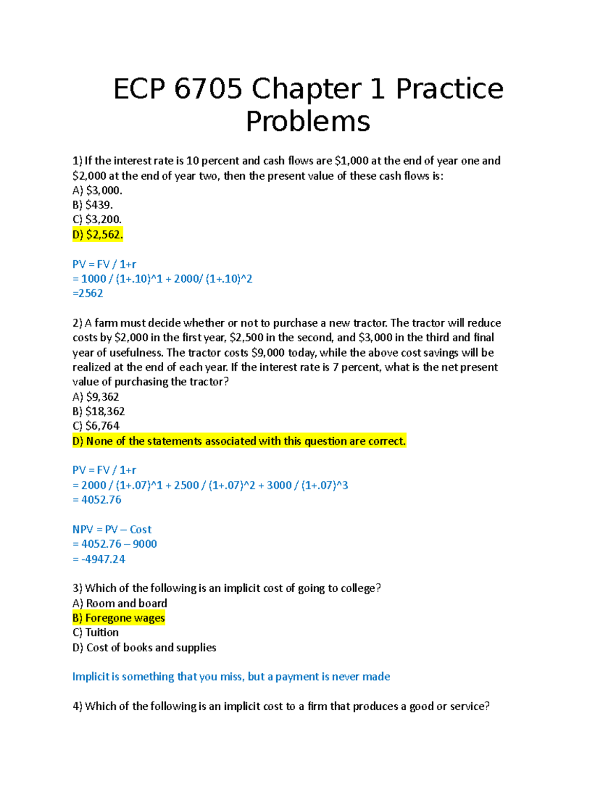 ECP 6705 Chapter 1 Practice Problems - ECP 6705 Chapter 1 Practice ...