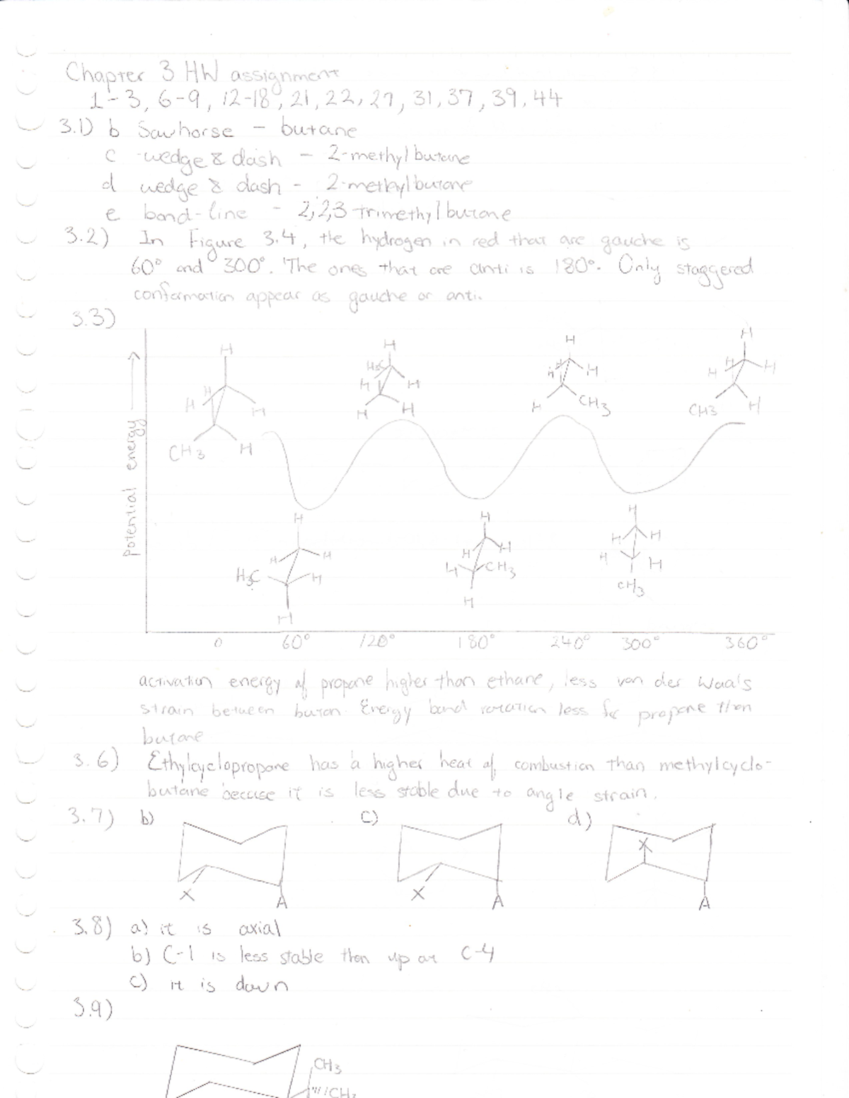 Chapter 3 HW - homework by SHI JIN - CHM 250 - Studocu