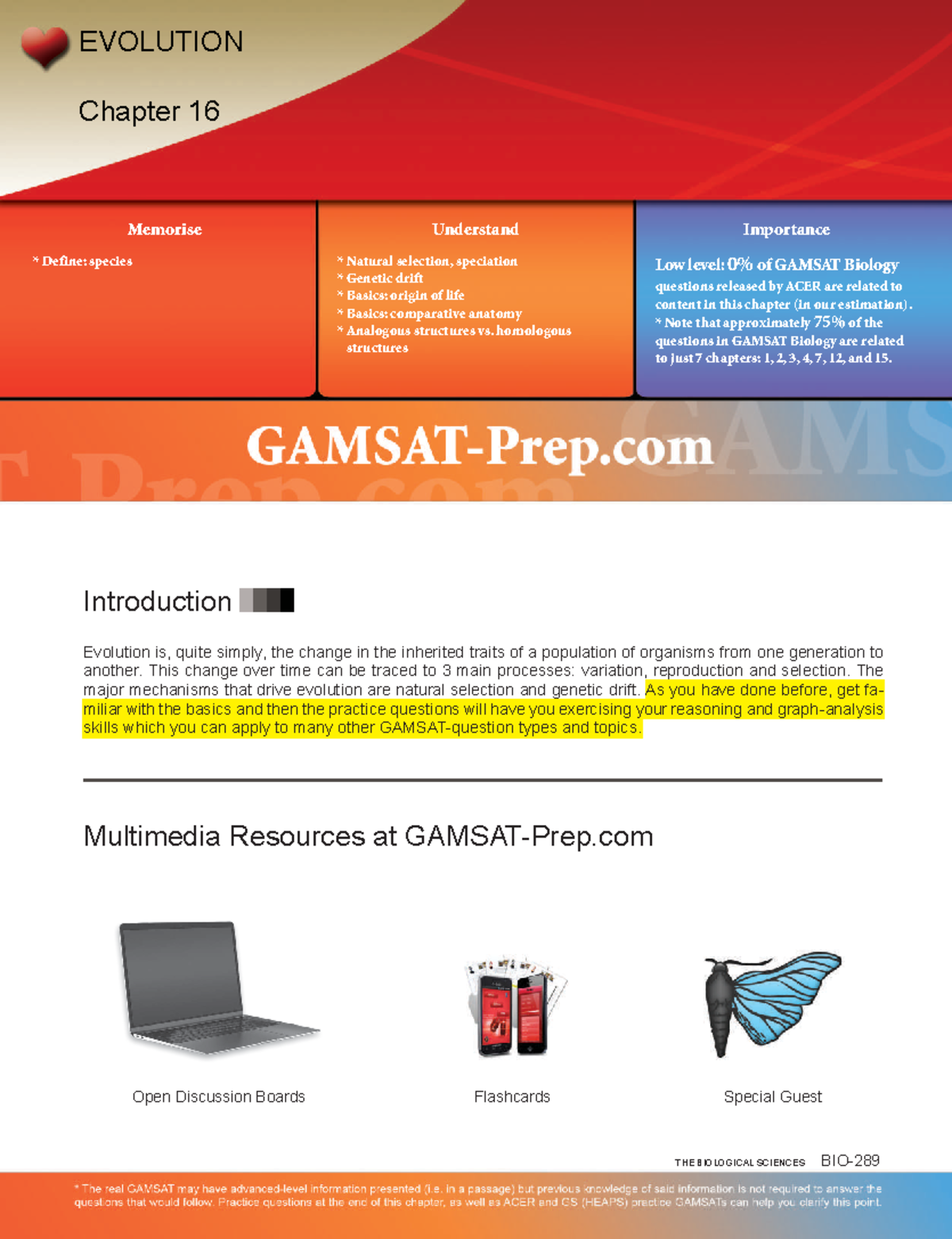 Gamsat Biology 2021 Chapter 16 PDF for ebook - THE BIOLOGICAL SCIENCES ...