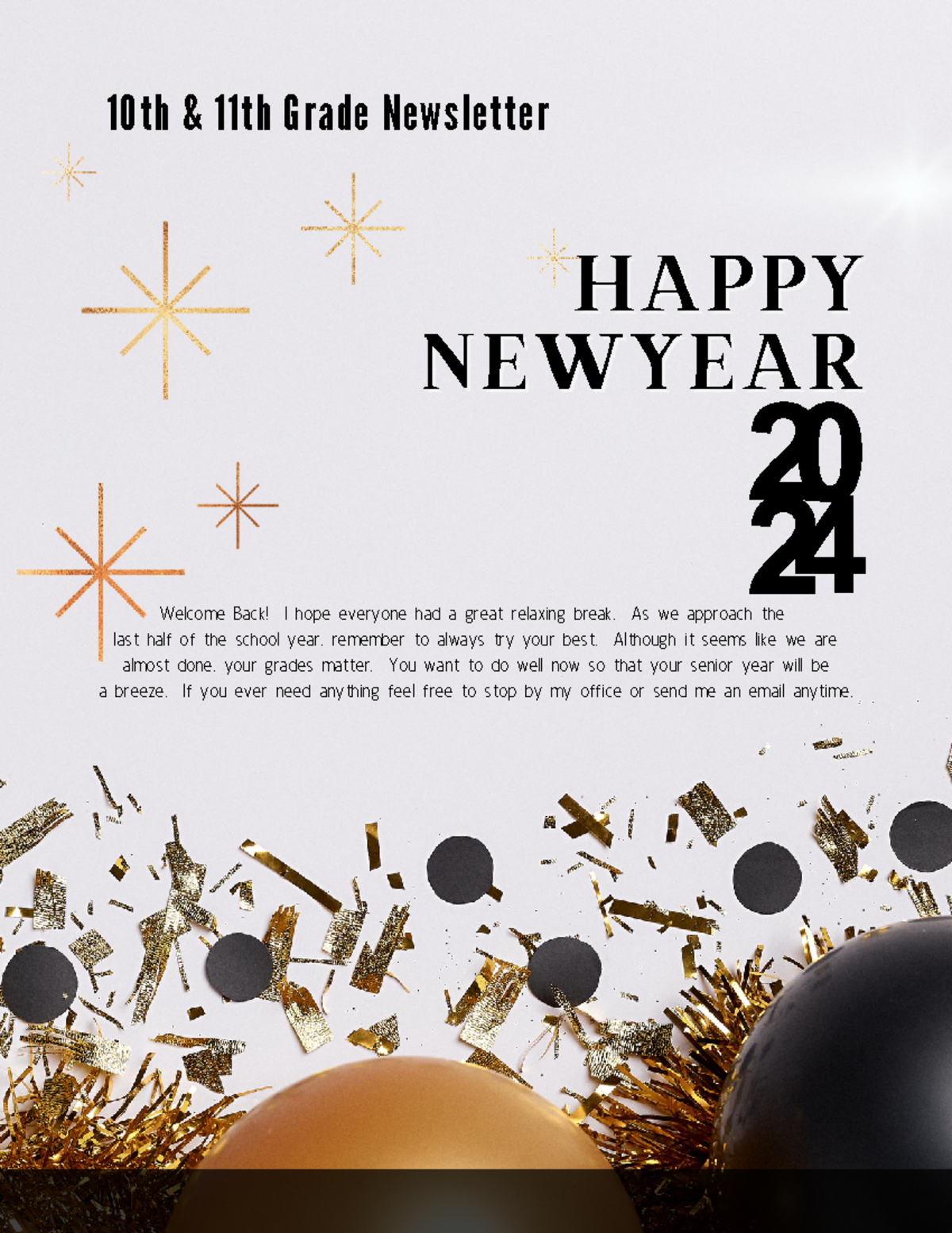 January 2024 - Info - HAPPYHAPPY NEWYEAR NEWYEAR 10th & 11th Grade ...