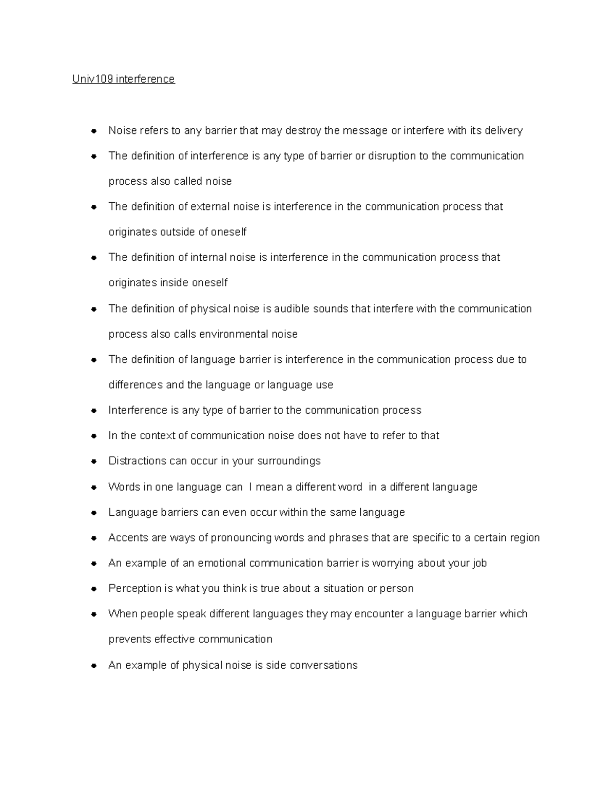 Univ109 interference - Studocu