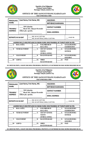 Family Health Assessment FORM - FAMILY HEALTH ASSESSMENT FORM (TALLY ...