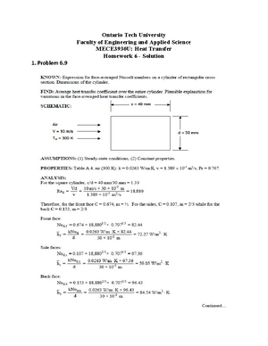 Lecture 5 Chap3b1 - Radial Conduction - MECE3930U - Studocu