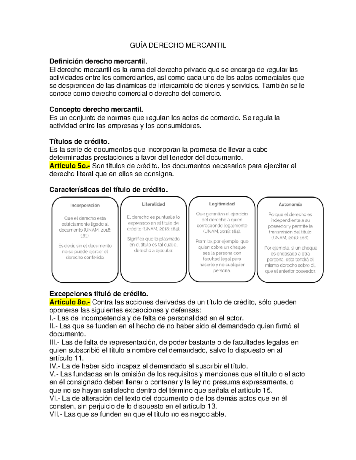 GUIA D. Mercantil - guia examen - GUÍA DERECHO MERCANTIL Definición derecho mercantil. El ...