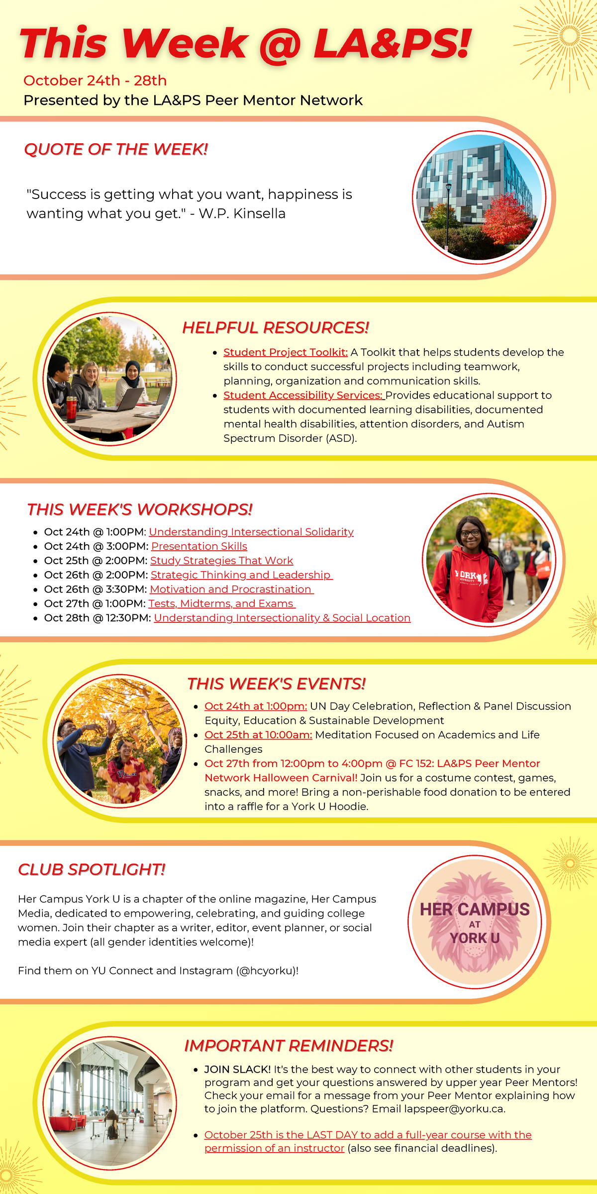 Weekly Newsletter - THIS WEEK'S EVENTS!THIS WEEK'S EVENTS! October 24th ...