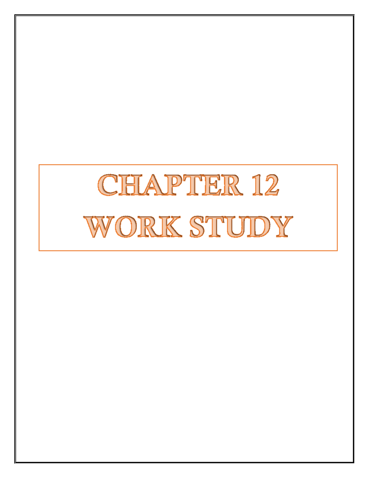 13.Work Study (Final) - basic for textile industry - 12 Introduction ...