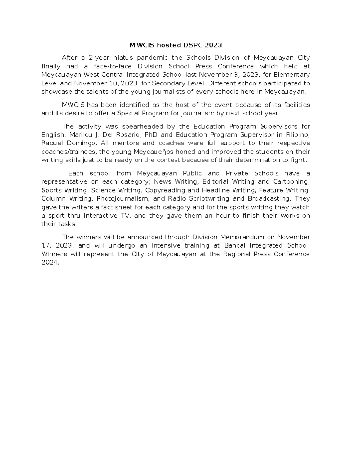 Column Writing Dspc at Katherine Edmunds blog