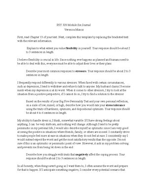 Psy 491 Module Three Journal Activity (1) - Veronica Munoz Module Three ...