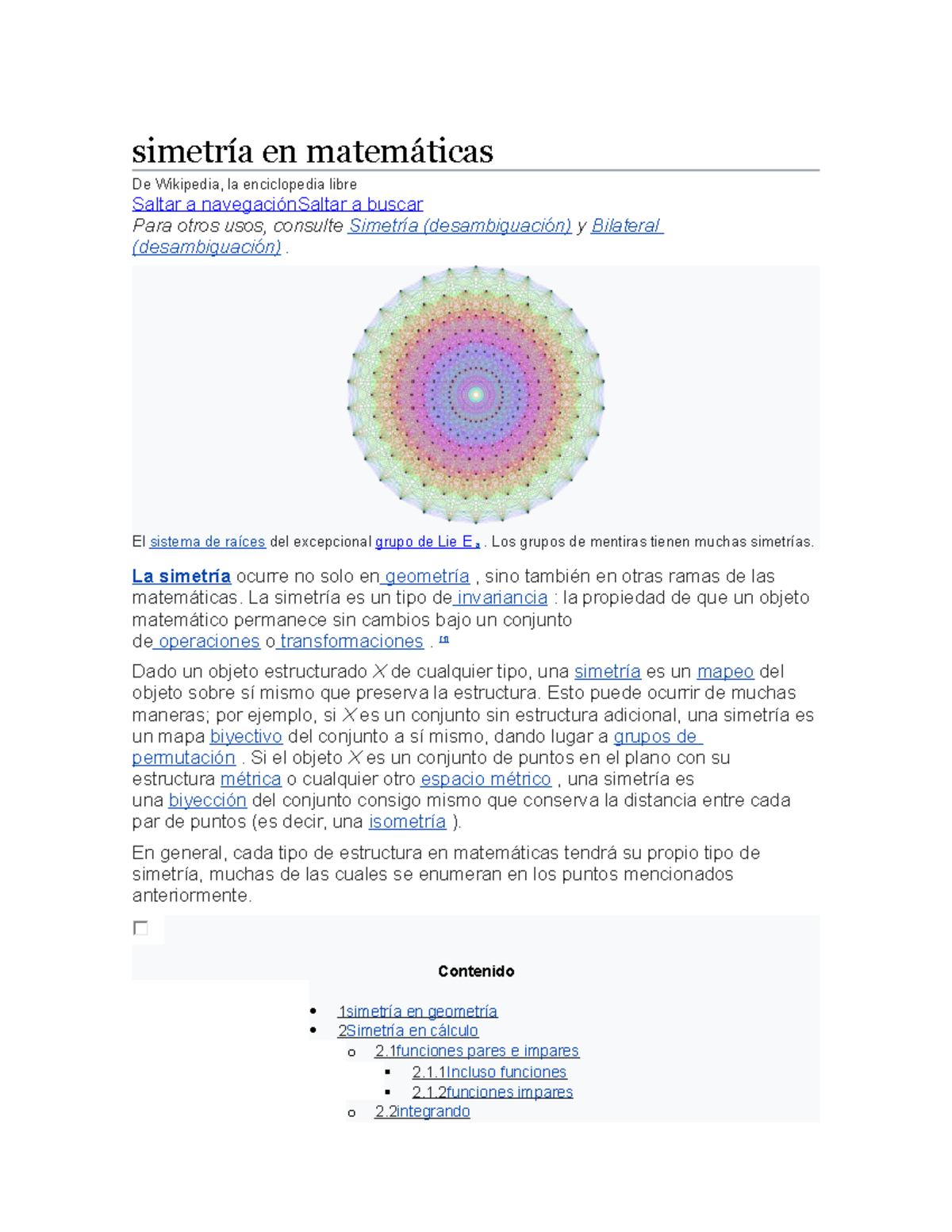 Simetría en matemáticas - simetría en matemáticas De Wikipedia, la ...