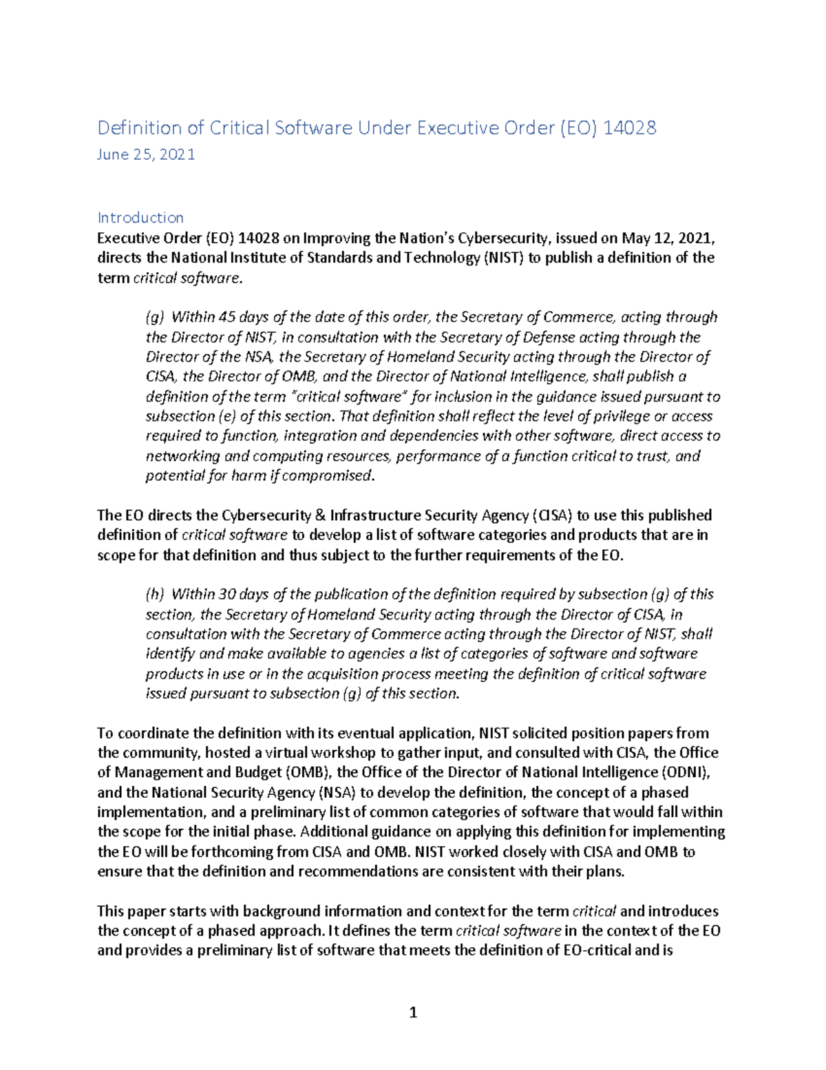 1 5093613376609714548 - Definition of Critical Software Under Executive ...