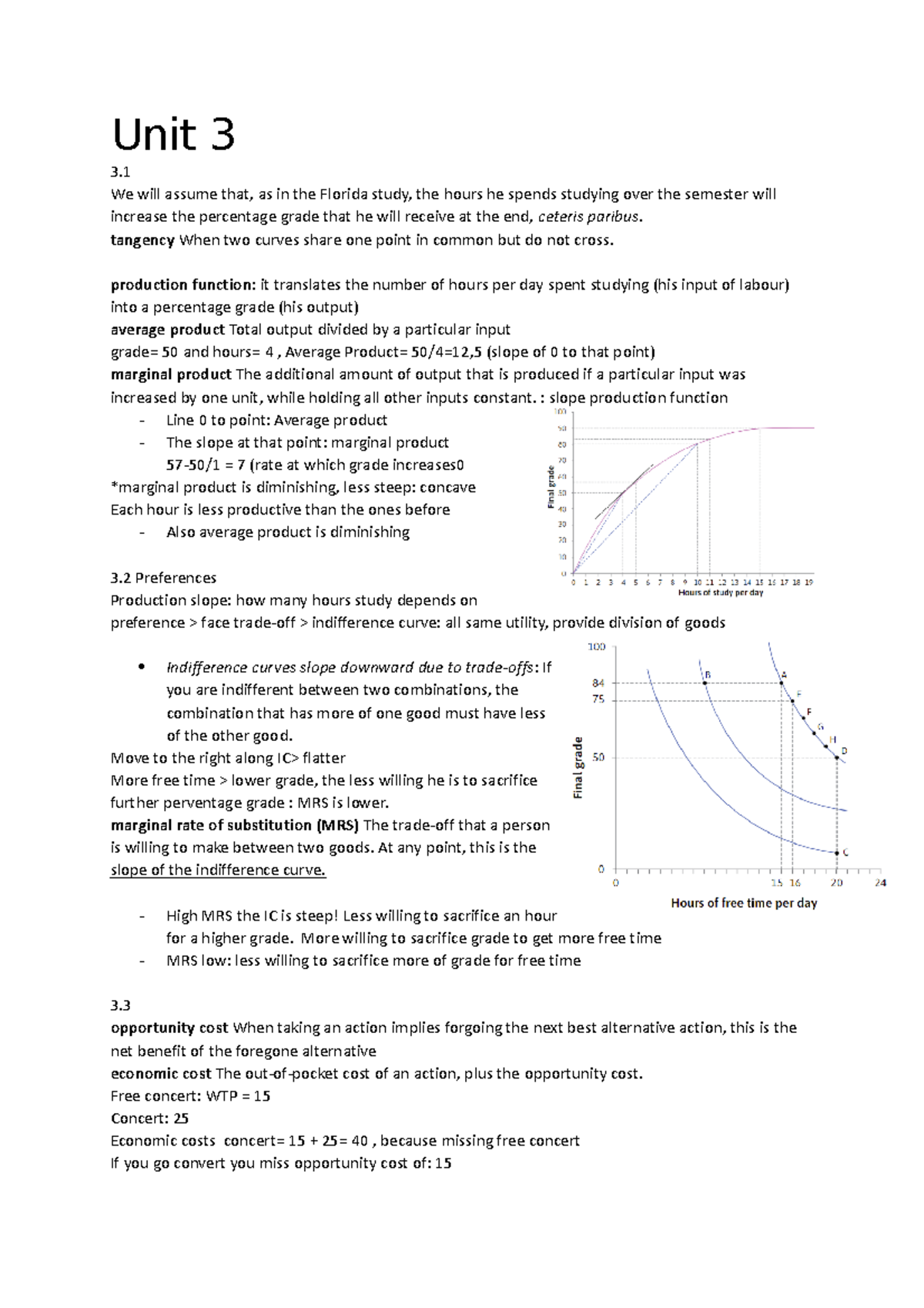 Unit 3 summery - Samenvatting The Economy: Economics for a Changing ...