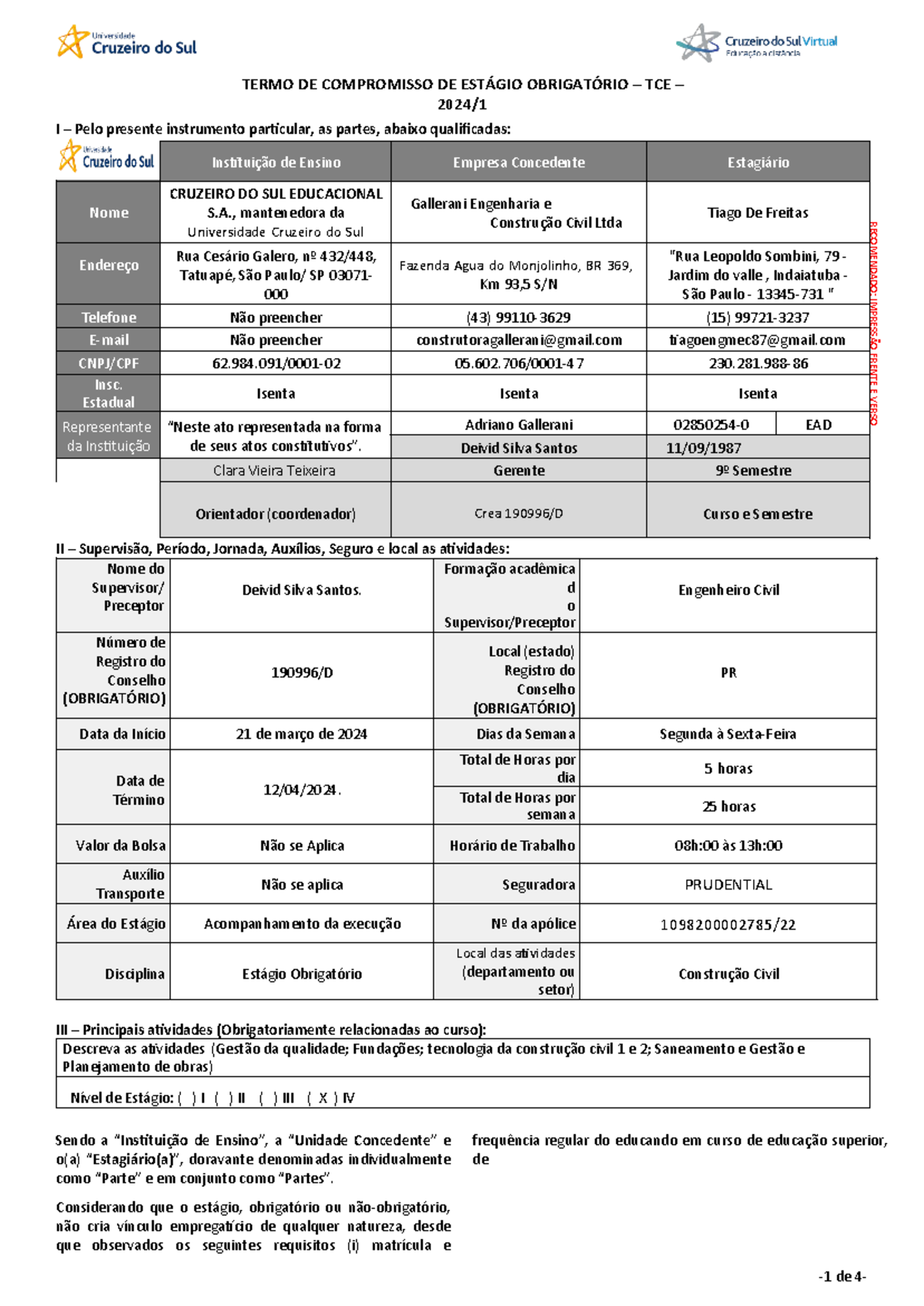 Tce obrigatorio cruzeiro Tiago De Freitas assinado assinado - TERMO DE ...