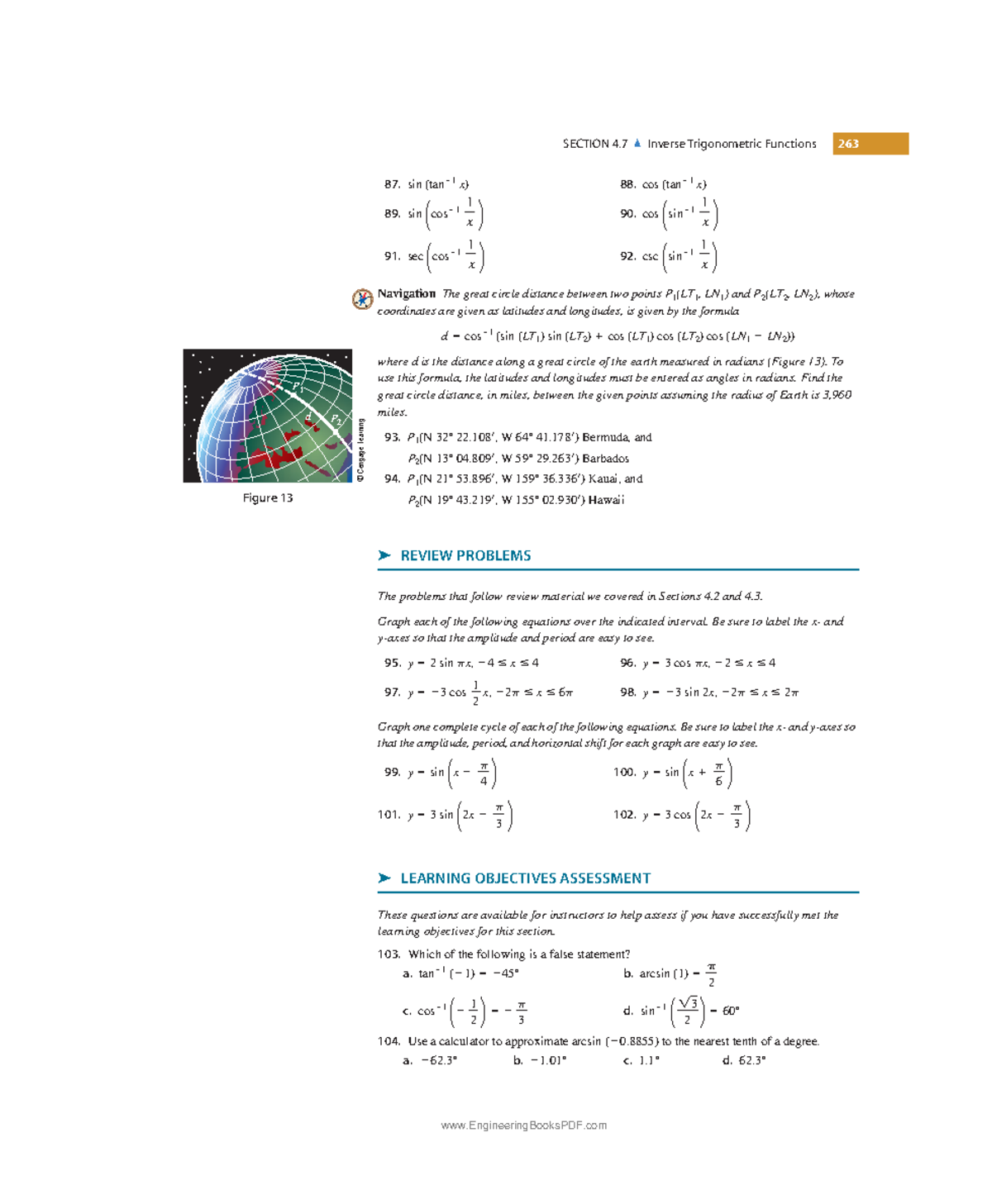 Inverse Trigonometric Functions Sin tan 1 X 88 Cos tan 1 X 89