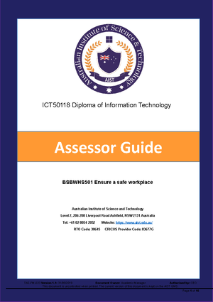 SEP401 A1 Part B IEEE Software Requirements Specification Template ...