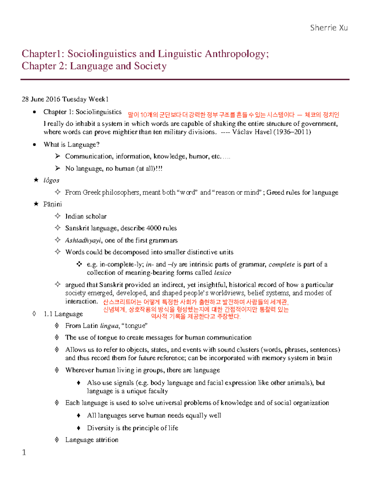 Midterm 2011, questions - Chapter1: Sociolinguistics and Linguistic ...