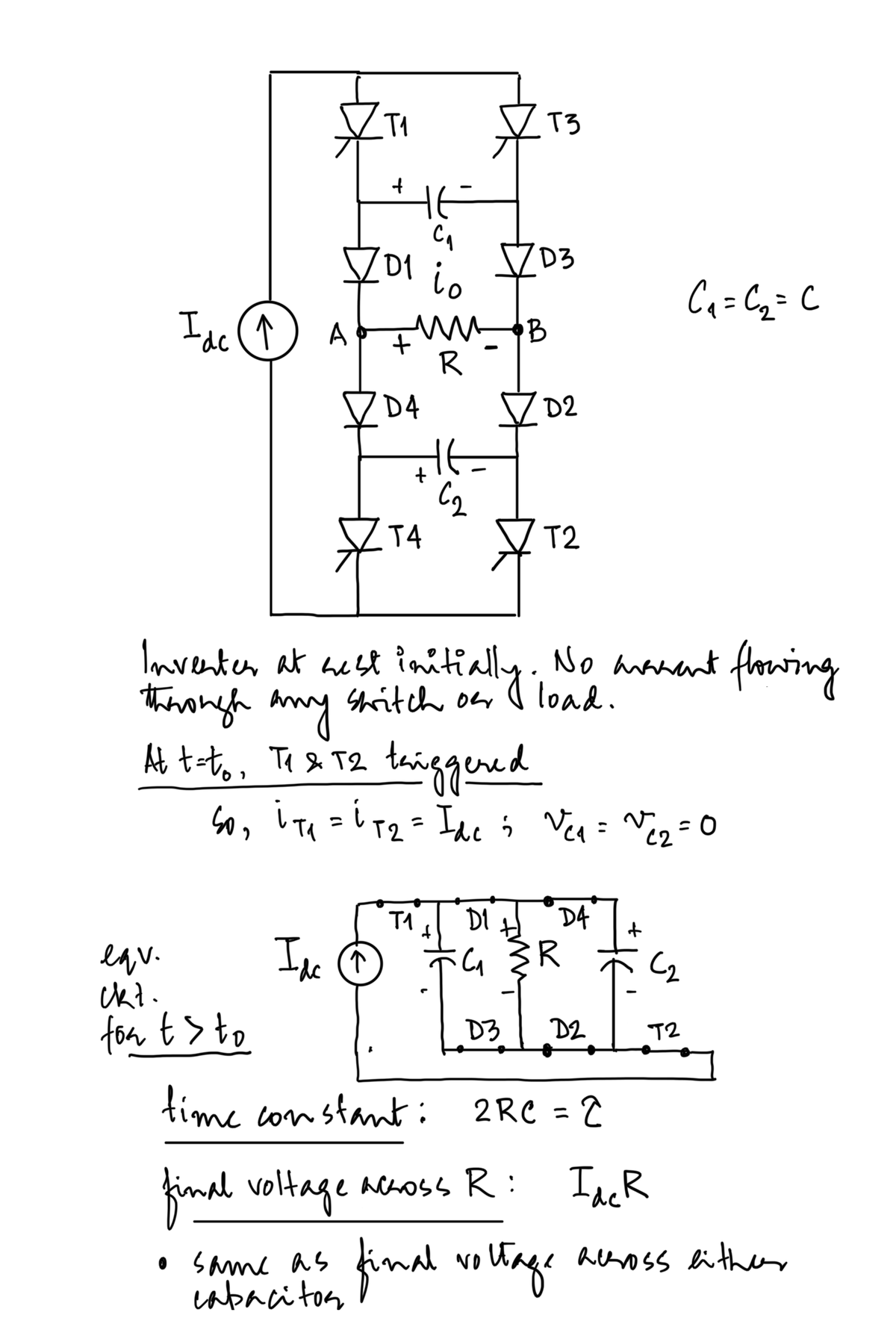 AS SCR bridge current fed - T1 T3 C1 D1 D3 io C I dc 1 A B R D4 D2 C2 ...