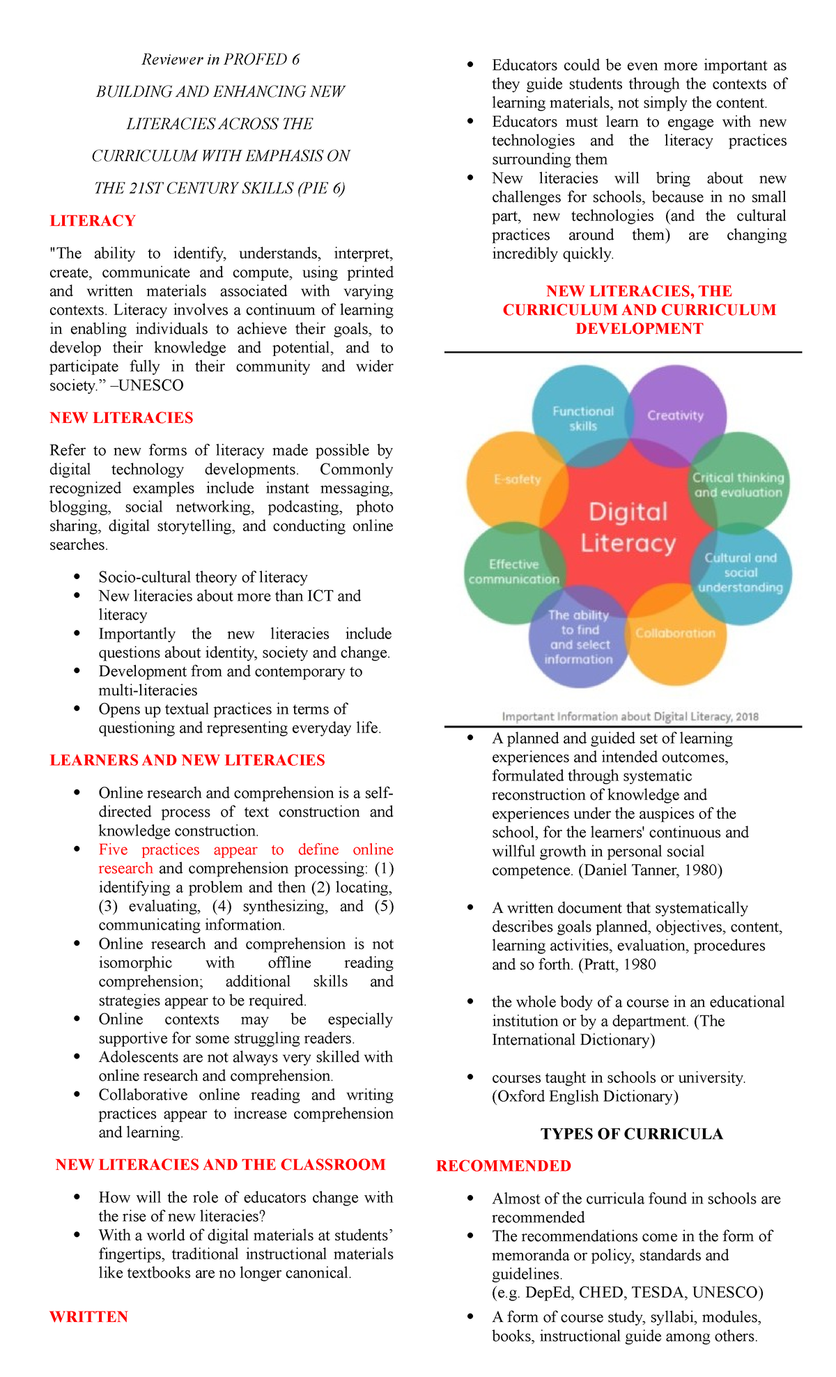 Reviewer - Building and enhancing new literacies across the curriculum ...