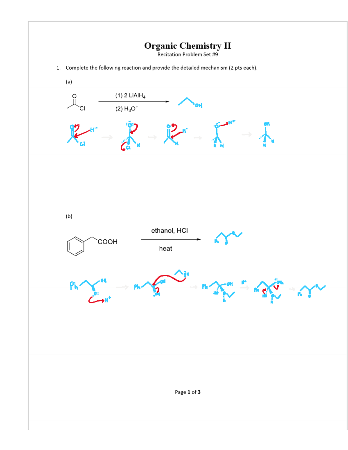 Recitation 9 - CH 237 - Studocu