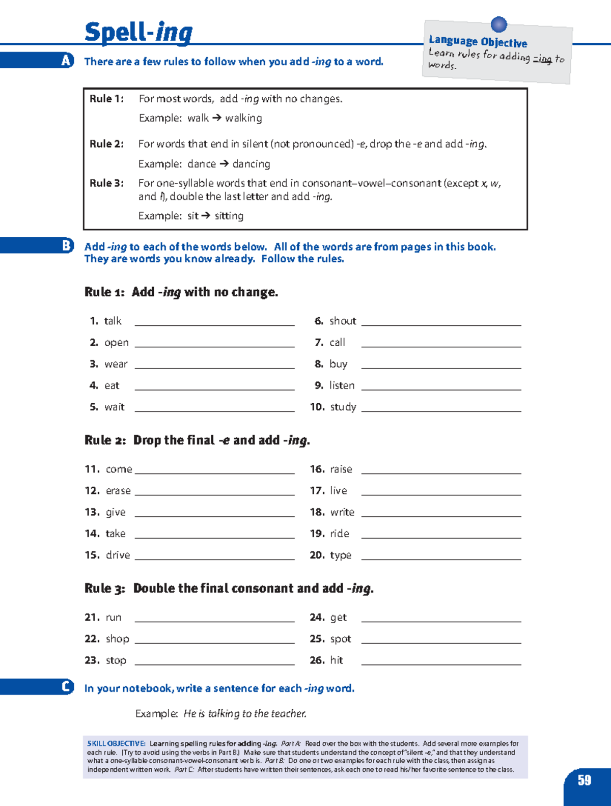 450118894 verb ing rules - There are a few rules to follow when you add ...