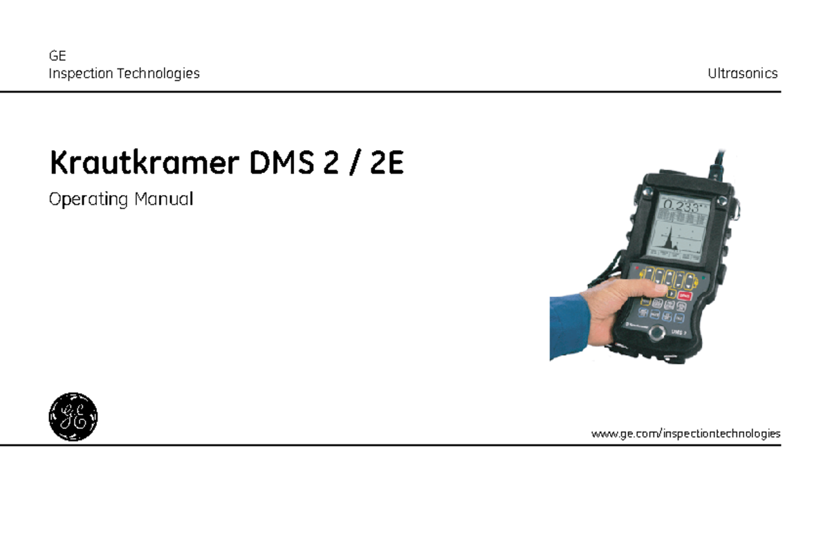 DMS2 - 2E Manual - Krautkramer DMS 2 / 2E Operating Manual GE ...