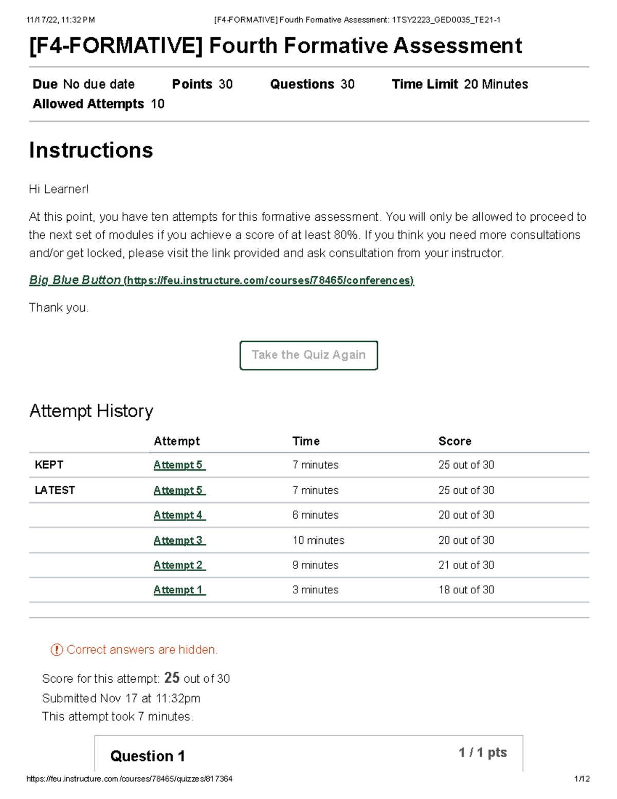 F4-E - FORMATIVE - [F4-FORMATIVE] Fourth Formative Assessment Due No ...