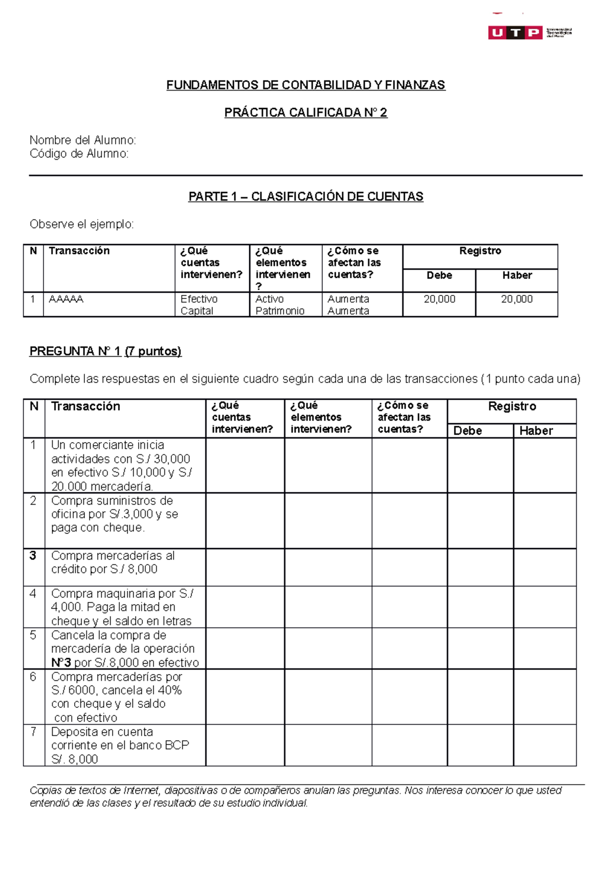 PC2 49 - asasdsad - FUNDAMENTOS DE CONTABILIDAD Y FINANZAS PRÁCTICA ...