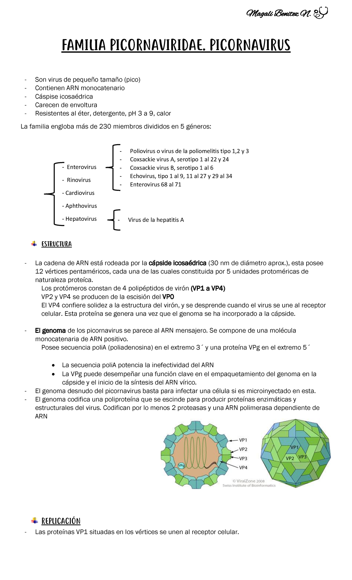 6. Picornavirus - FAMILIA PICORNAVIRIDAE. PICORNAVIRUS Son virus de ...