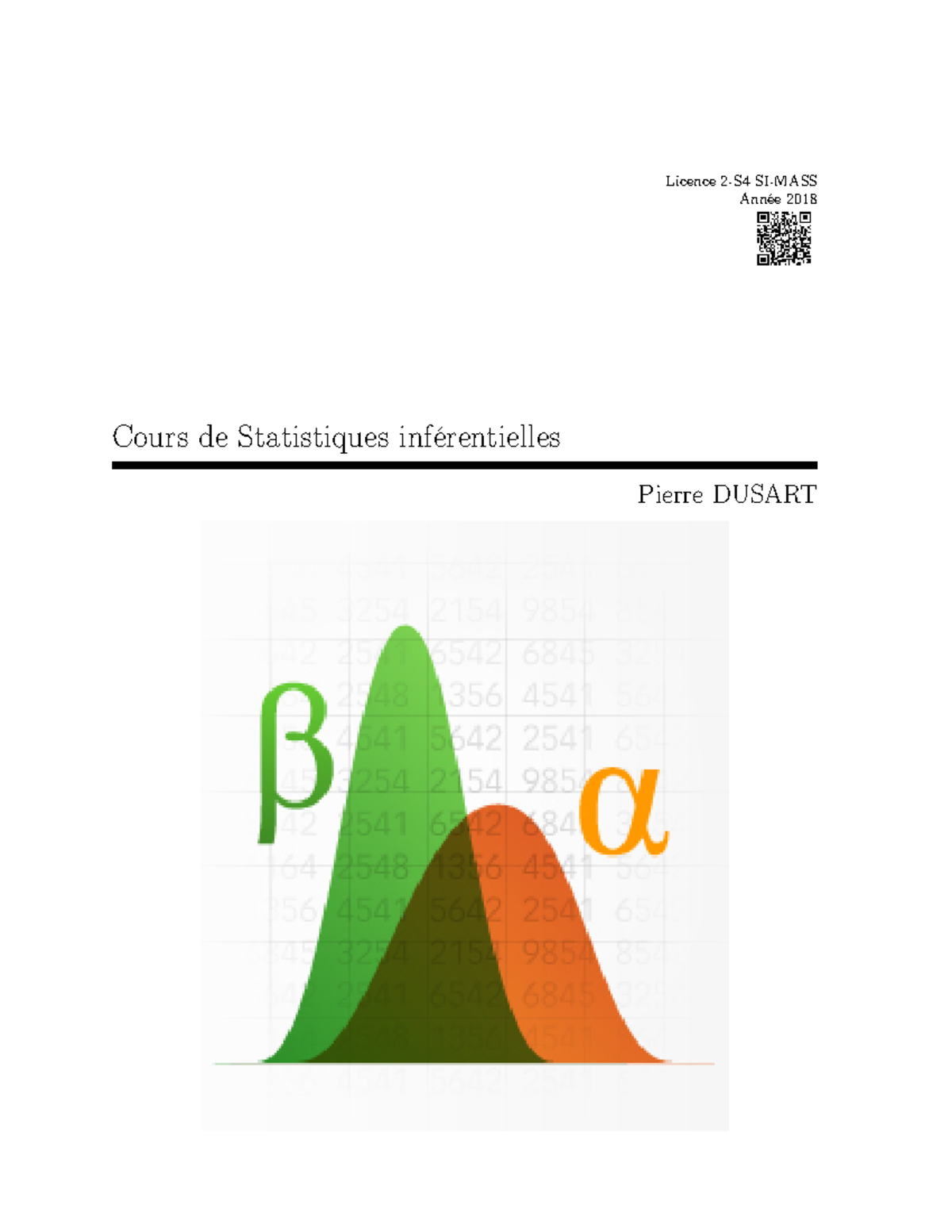 Cours stat S4 - Prof: Youssef Tichwa - Licence 2-S4 SI-MASS Année 2018 Cours de Statistiques ...